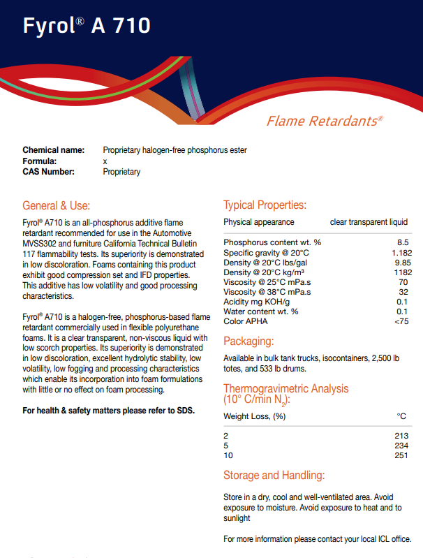 【以色列死海阻燃剂Fyrol® A710】无卤素、磷基阻燃剂 - 白炭黑_白炭黑厂家_白炭黑价格_炭黑-敬益新材料