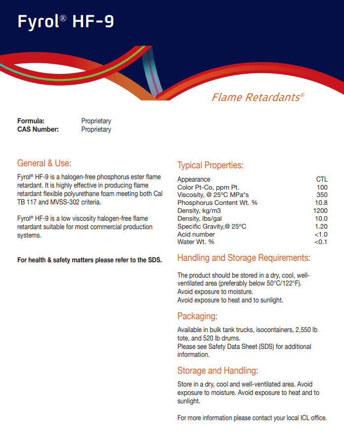 【以色列死海阻燃剂Fyrol® HF-9】无卤磷酯阻燃剂 - 白炭黑_白炭黑厂家_白炭黑价格_炭黑-敬益新材料