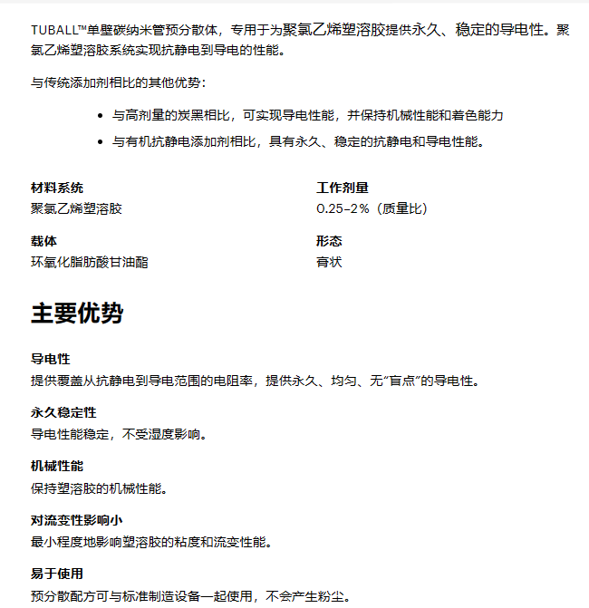 【OCSIAL单壁碳纳米管TUBALL MATRIX 814】 - 白炭黑_白炭黑厂家_白炭黑价格_炭黑-敬益新材料